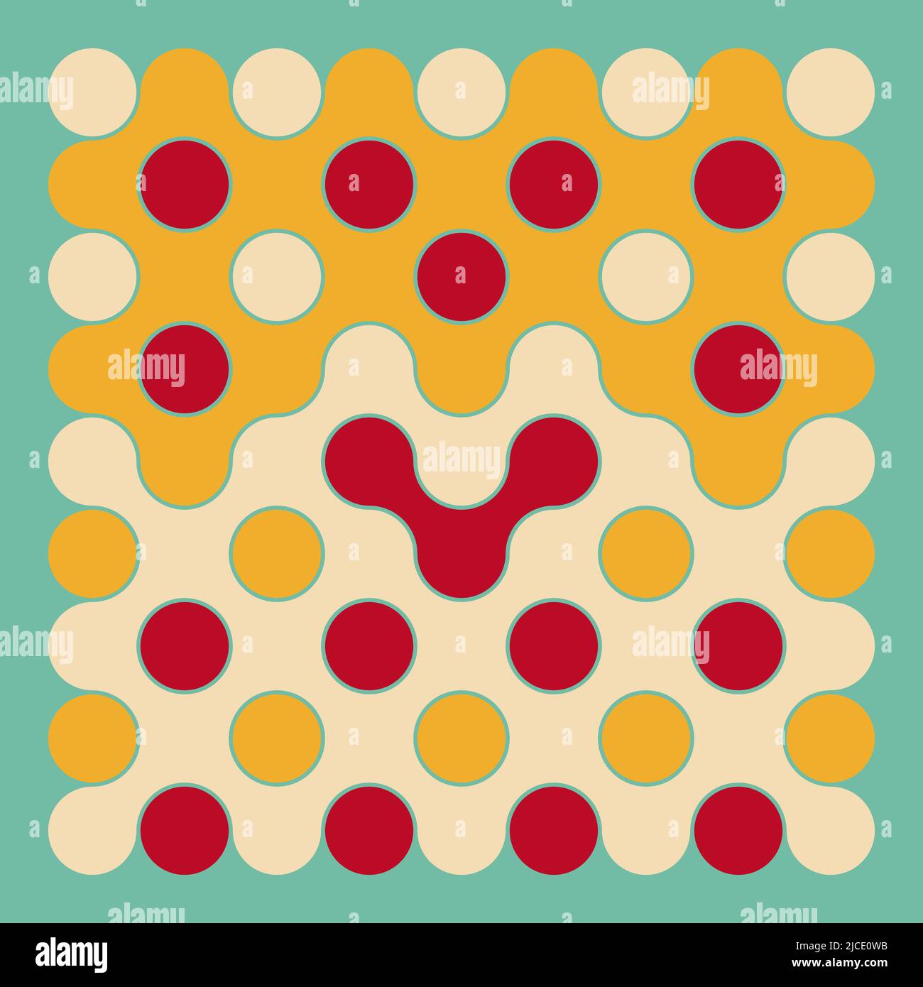 Random color rounded truchet tiling illustration Stock Vector Image ...