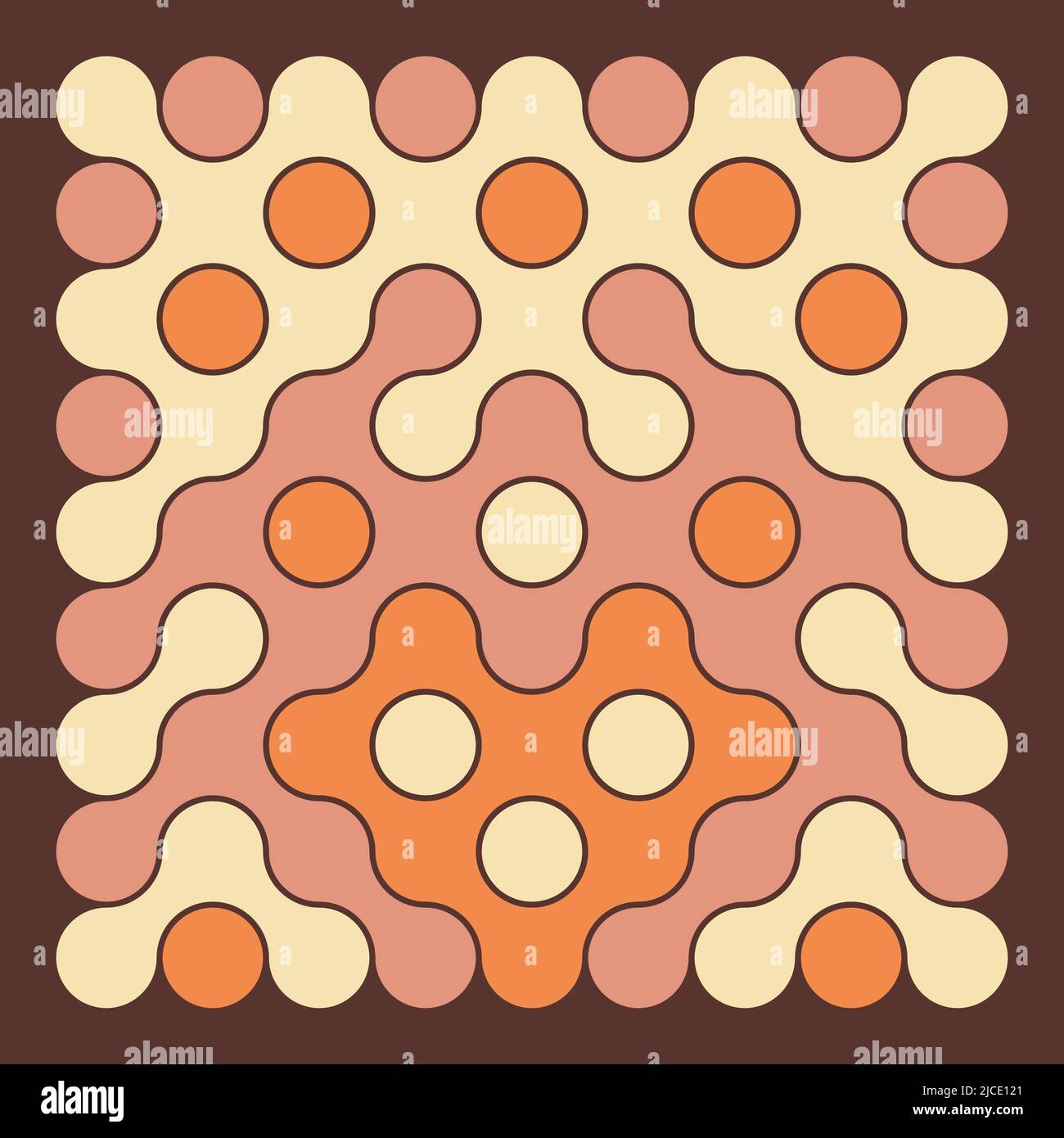 Random color rounded truchet tiling illustration Stock Vector Image ...