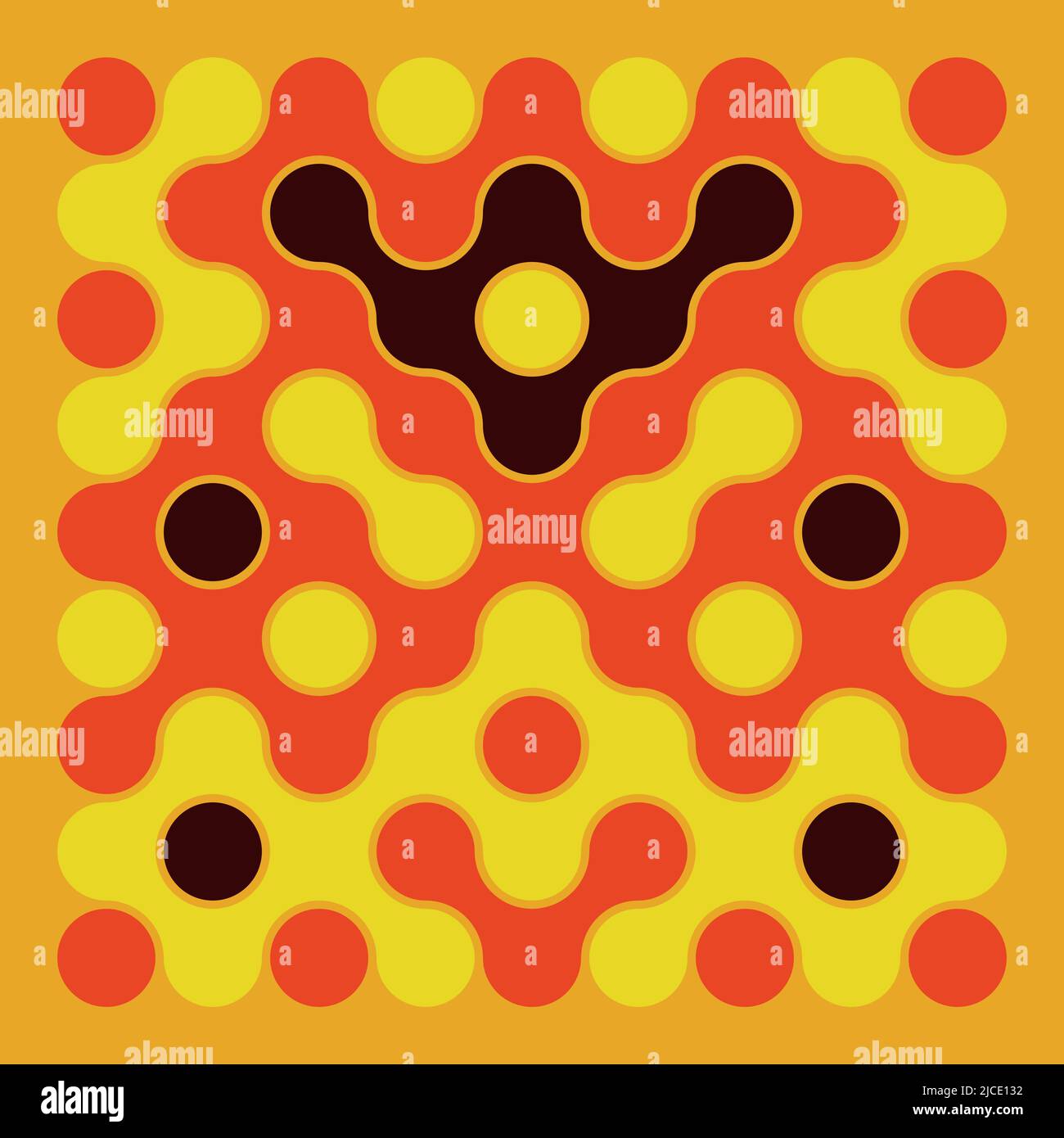 Random color rounded truchet tiling illustration Stock Vector Image ...