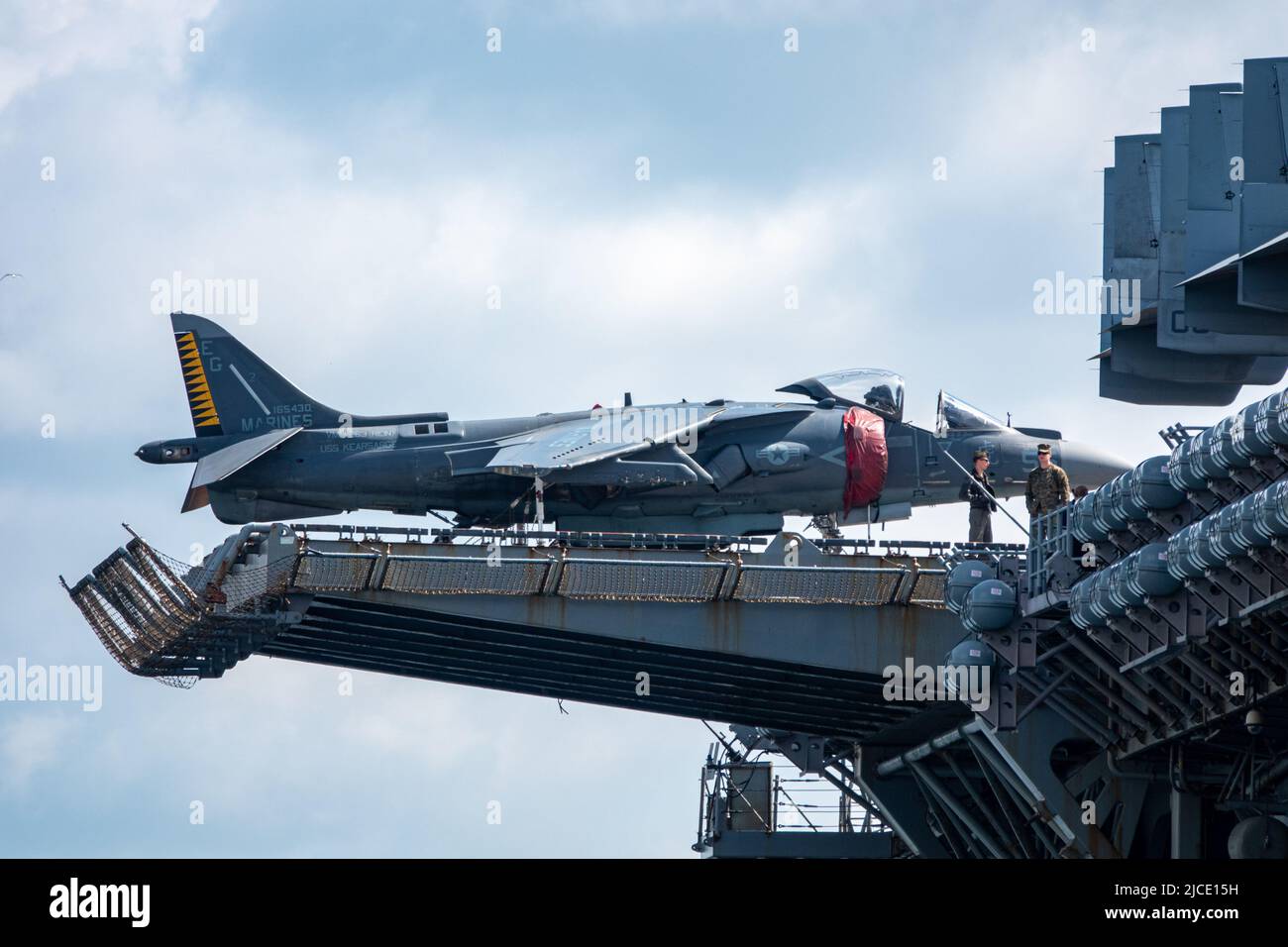 SWEDEN, STOCKHOLM - JUNE 03 2022 - USS Aircraft Carrier at the bay of ...