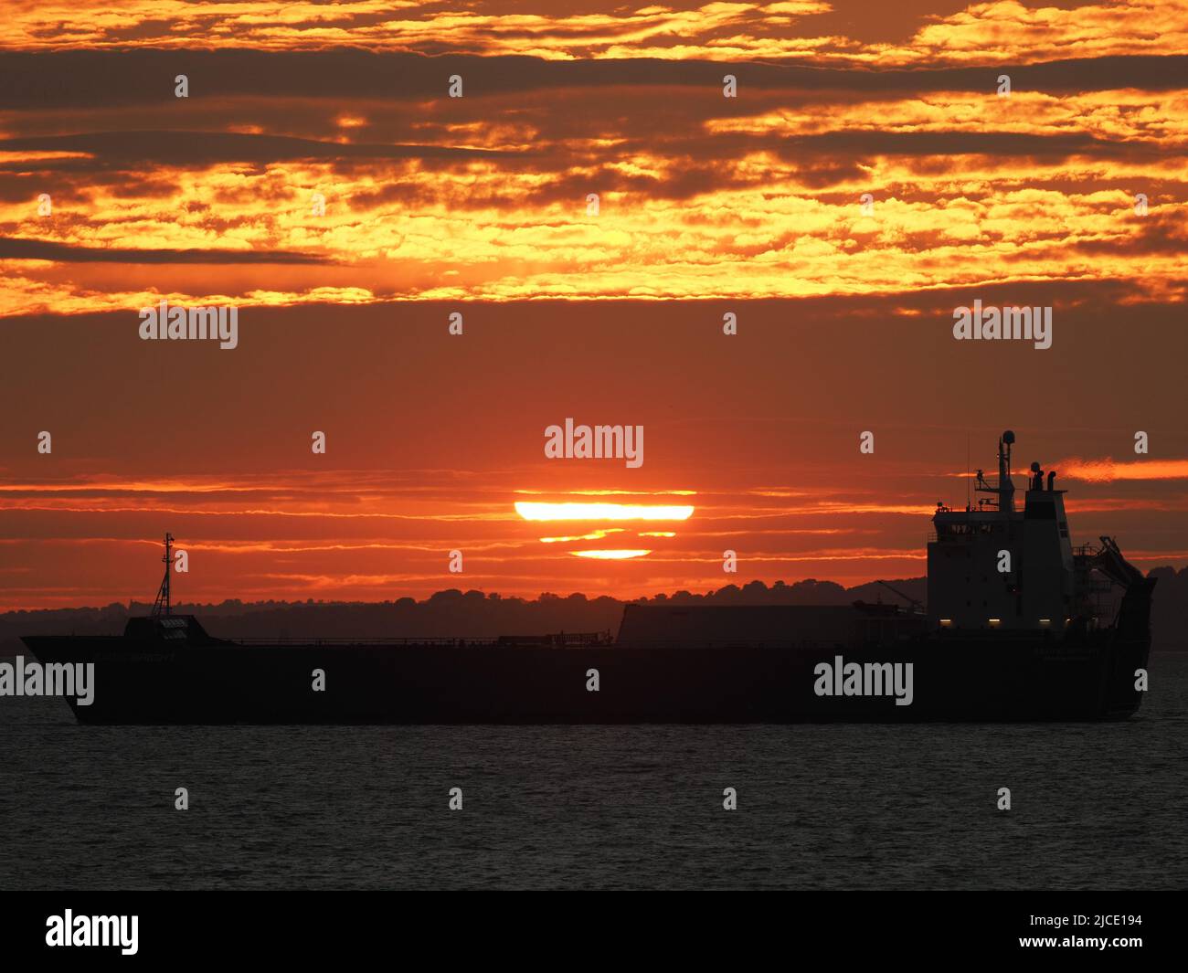 Sheerness, Kent, UK. 12th June, 2022. UK Weather: sunset in Sheerness ...