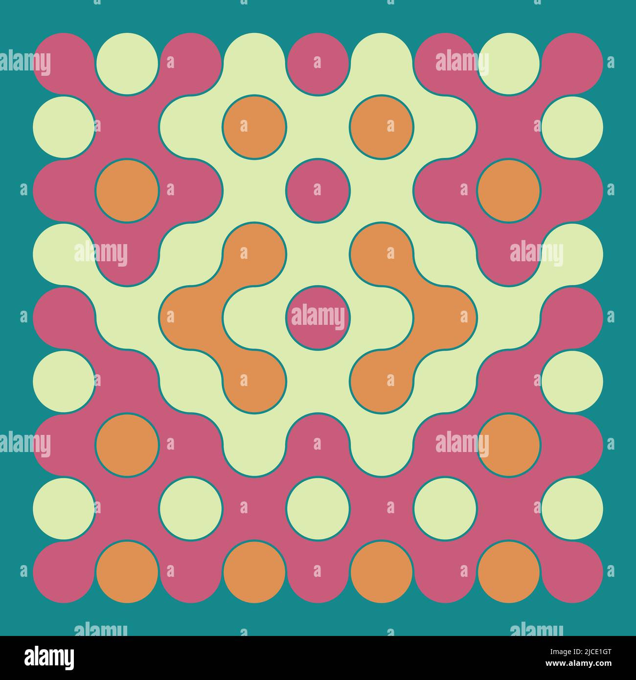 Random color rounded truchet tiling illustration Stock Vector Image ...