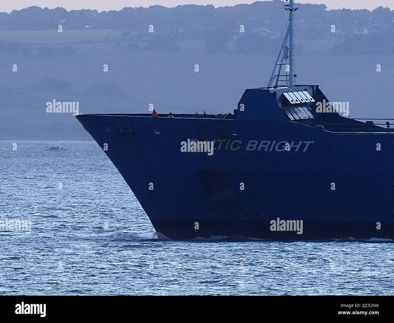 Sheerness, Kent, UK. 12th June, 2022. The leading rowing boat in the GB ...