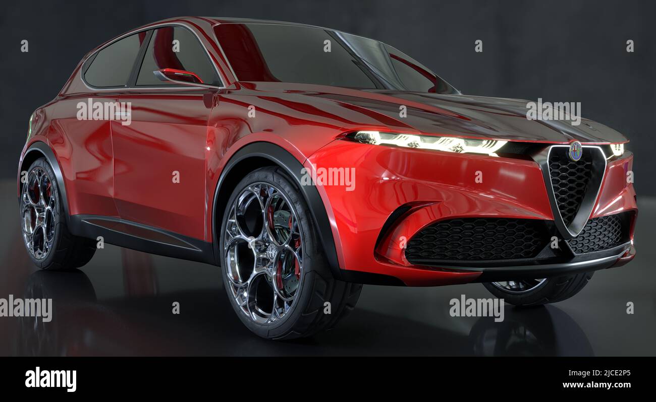 Alfa Romeo Tonale - New Italian SUV Stock Photo - Alamy