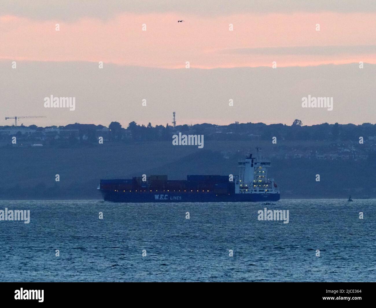 Sheerness, Kent, UK. 12th June, 2022. The leading rowing boat in the GB ...