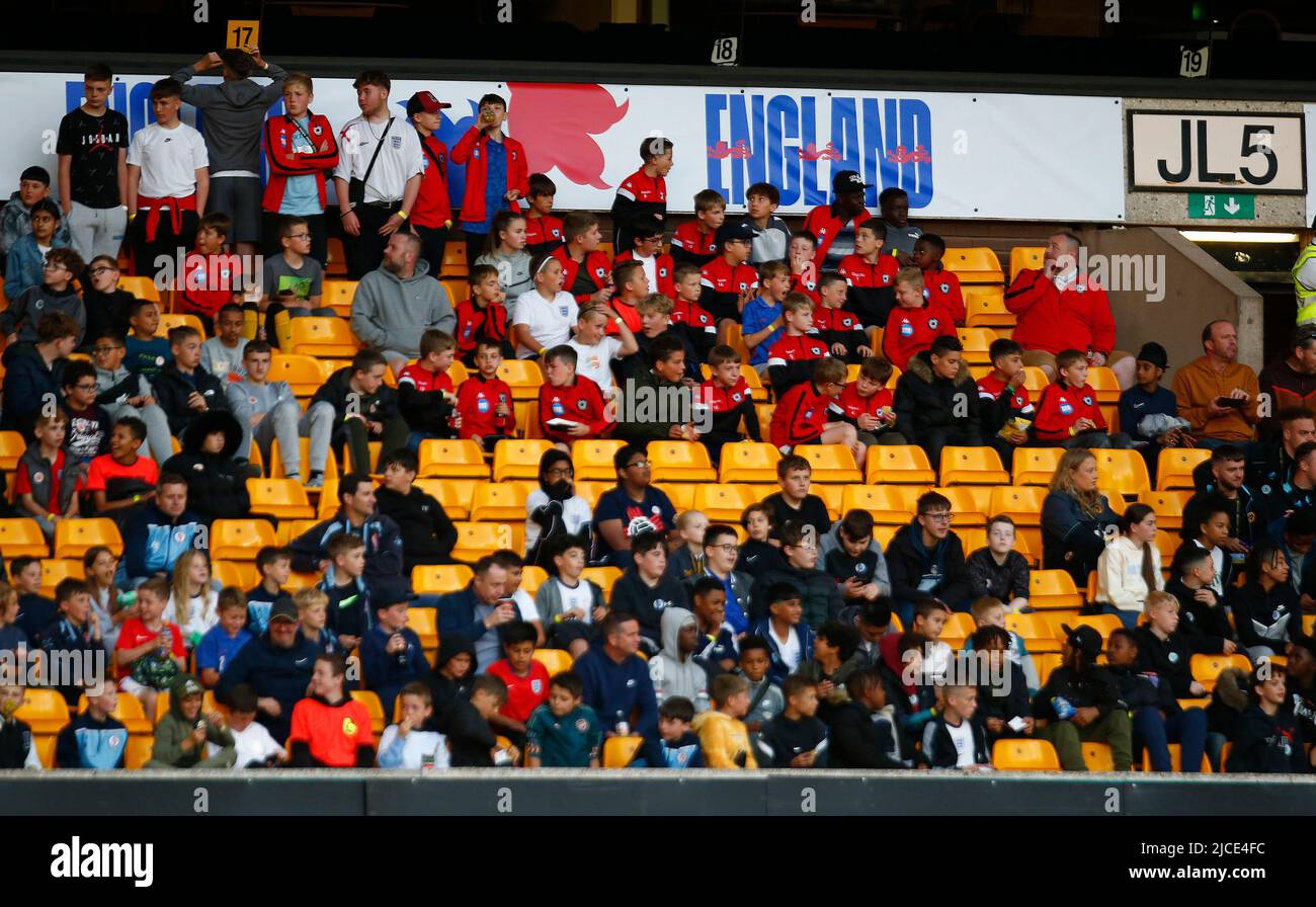 WOLVERHAMPTON ENGLAND - JUNE 11 : England Young Fans during UEFA ...