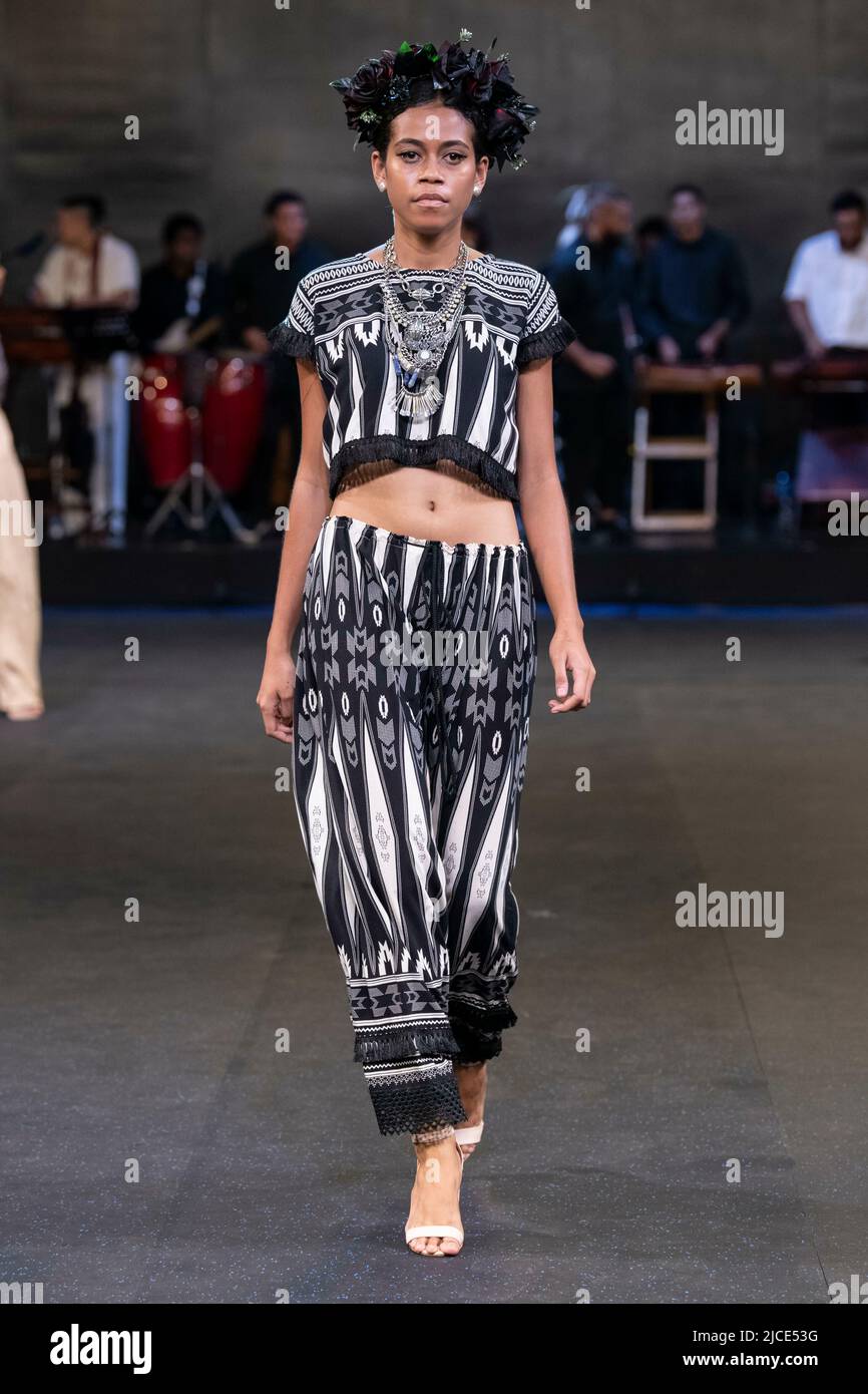 Jacque Whippy Resort Cruise runway during Fiji Fashion Week on June ...