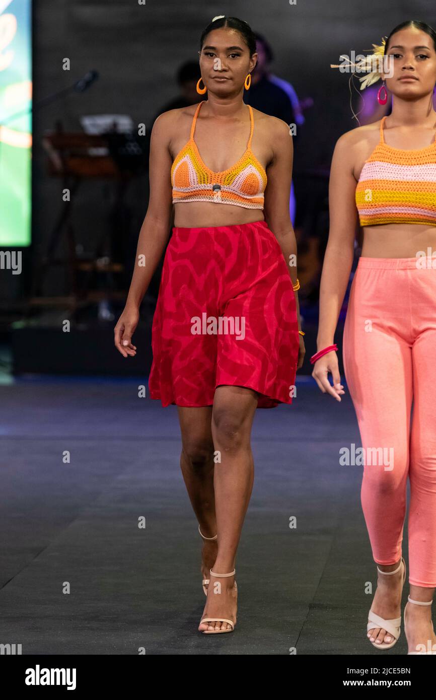 Vibe Tribe Resort Cruise runway during Fiji Fashion Week on June 2022 ...