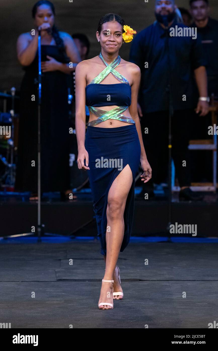 Porttulina Resort Cruise runway during Fiji Fashion Week on June 2022 ...