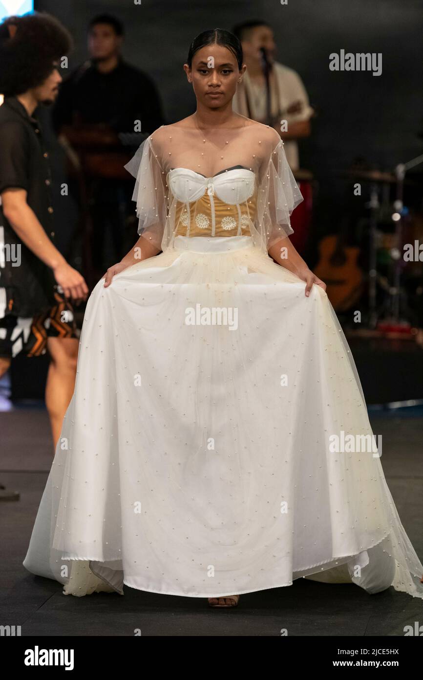 Lavalani Resort Cruise runway during Fiji Fashion Week on June 2022 ...