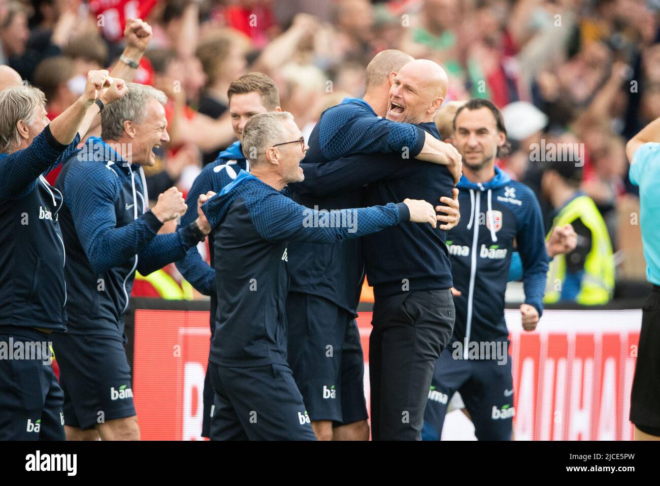 Oslo, Norway. 12th June, 2022. Head coach Staale Solbakken of Norway ...