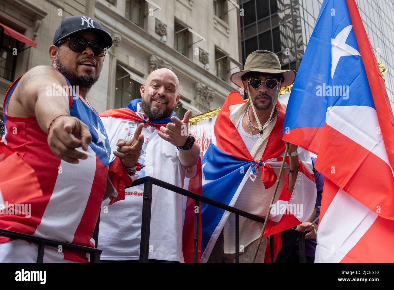 New York, USA. 12th June, 2022. Puerto Rican Rapper Bda Bunny (R ...