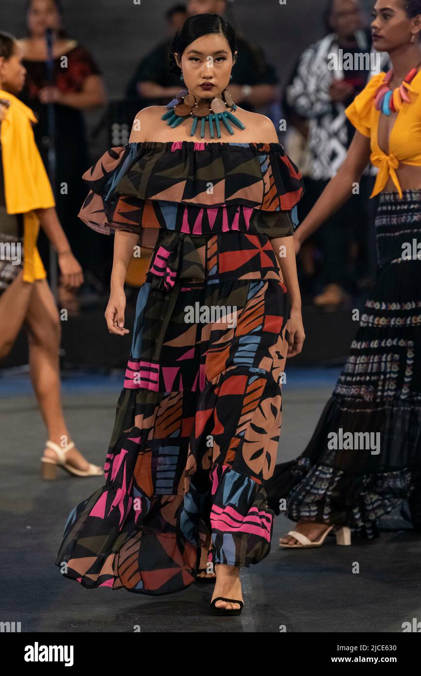 Kalokalo Colllective Resort Luxe runway during Fiji Fashion Week on ...