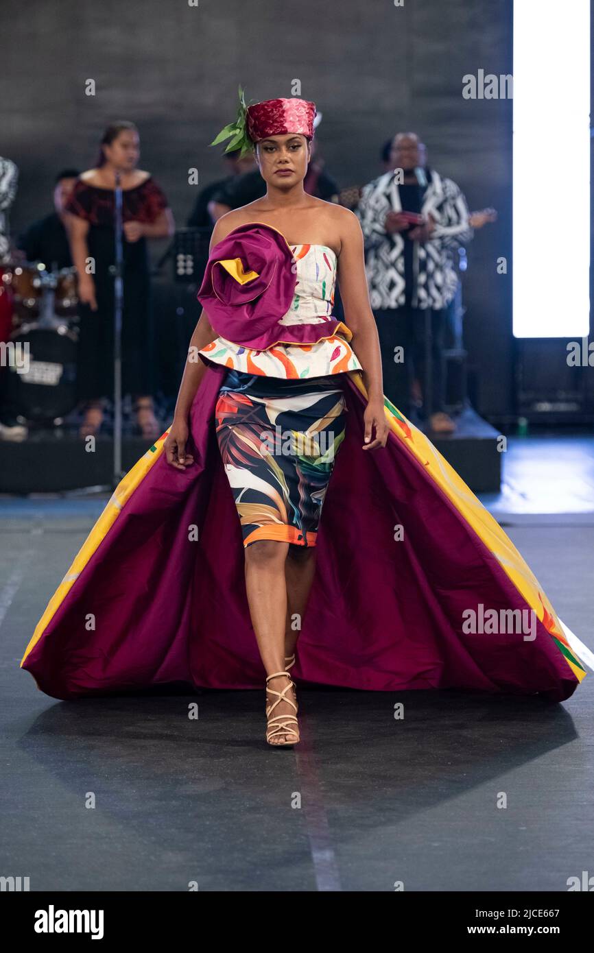 Hupfeld Hoerder Designs Resort Luxe runway during Fiji Fashion Week on ...
