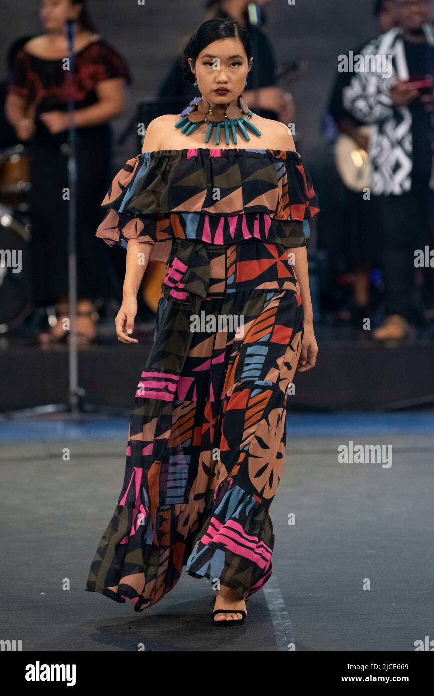 Kalokalo Colllective Resort Luxe runway during Fiji Fashion Week on ...