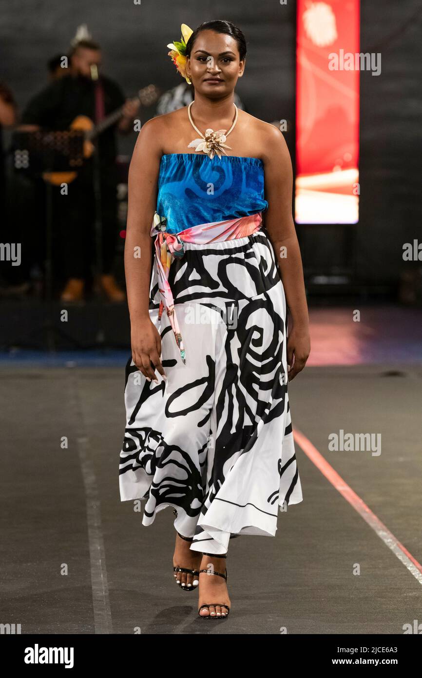 Hupfeld Hoerder Designs Resort Luxe runway during Fiji Fashion Week on ...