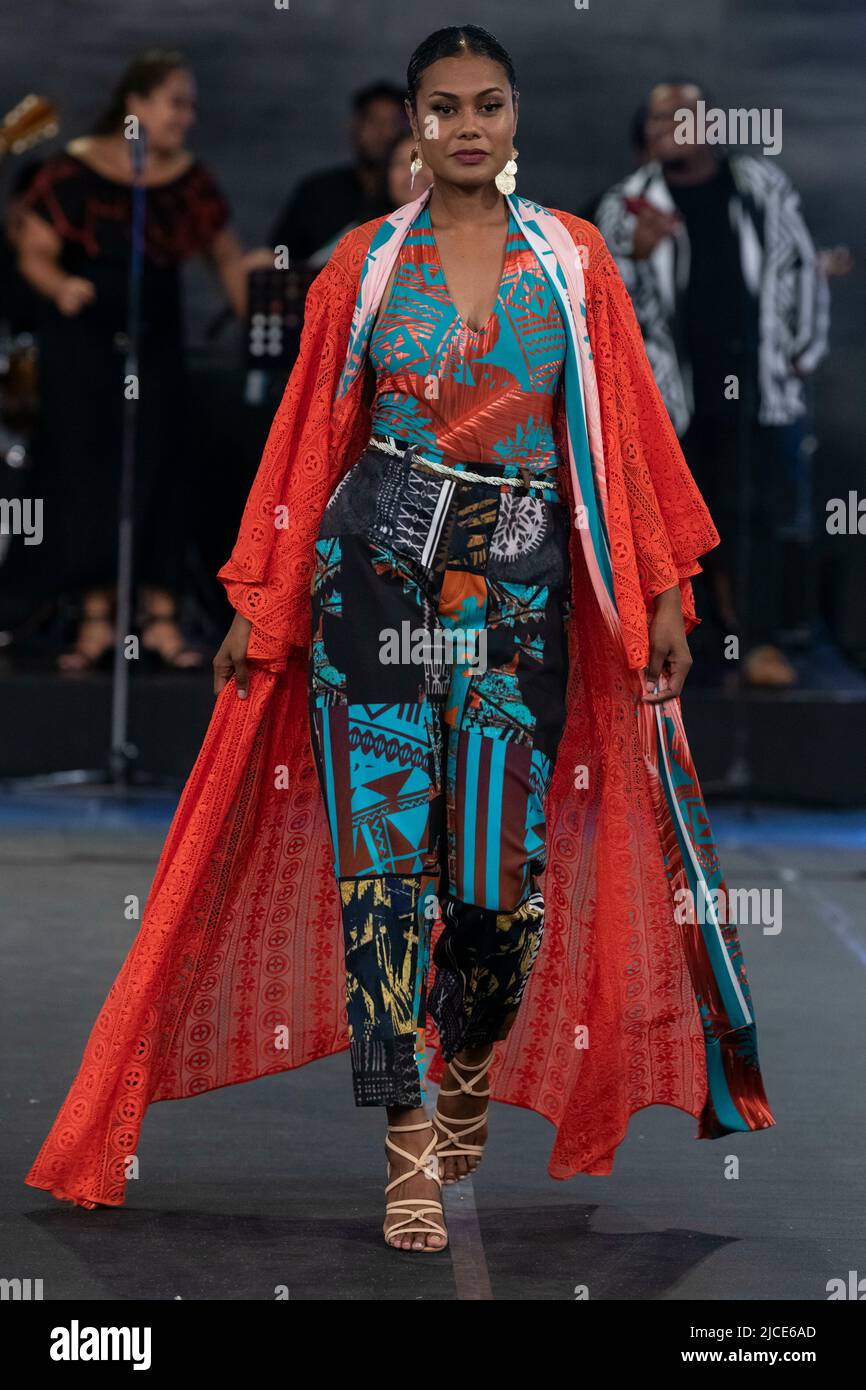 Kuiviti Resort Luxe runway during Fiji Fashion Week on June 2022, Day 2 ...