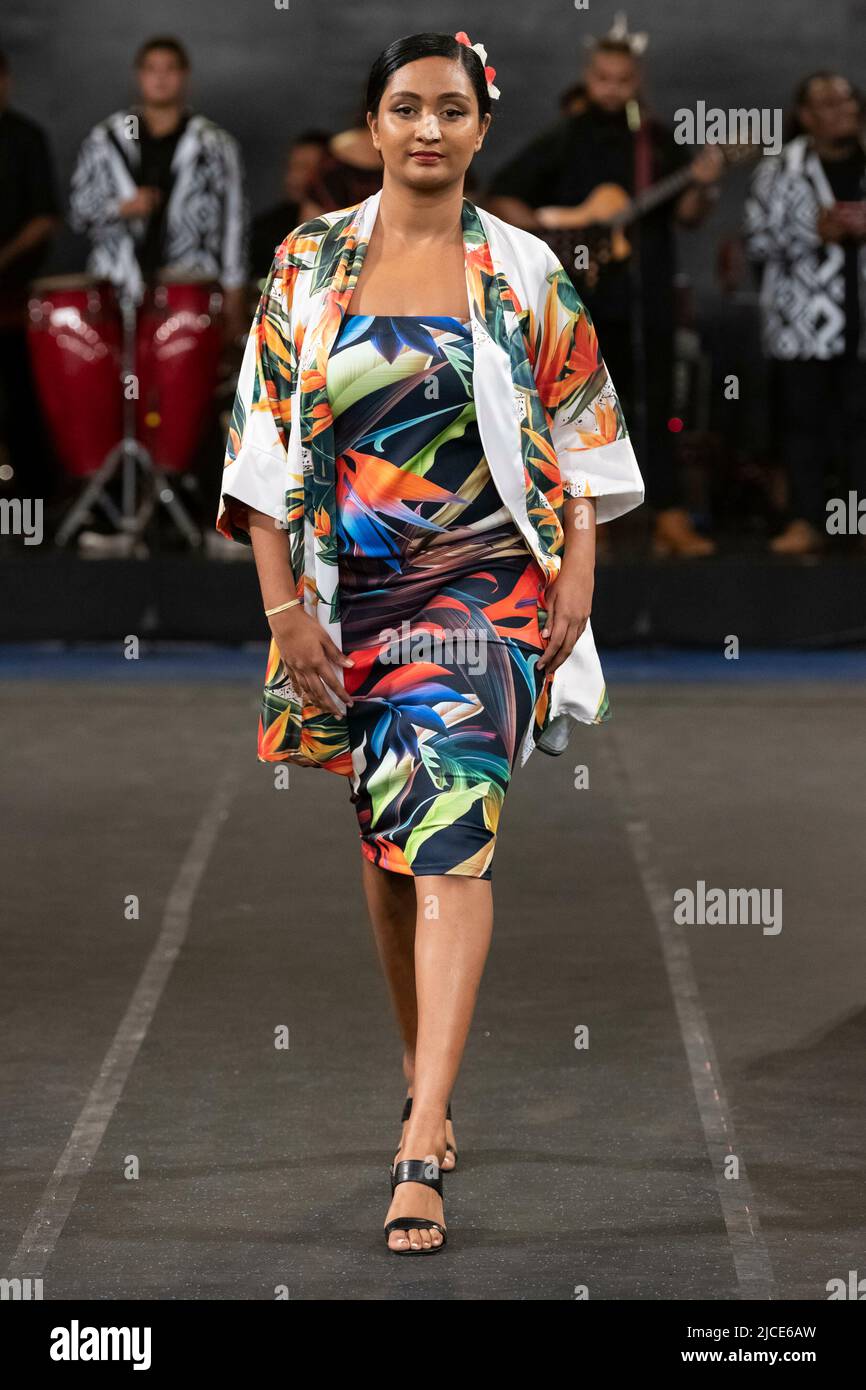 Hupfeld Hoerder Designs Resort Luxe runway during Fiji Fashion Week on ...