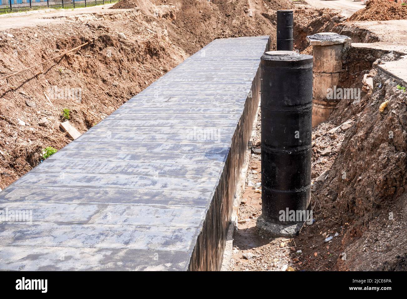 Replacement of heating pipes and modernization of the heating system ...