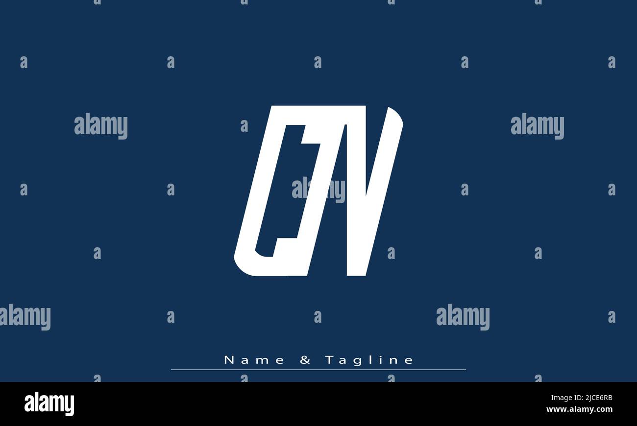 Alphabet letters Initials Monogram logo CN , NC Stock Vector Image ...