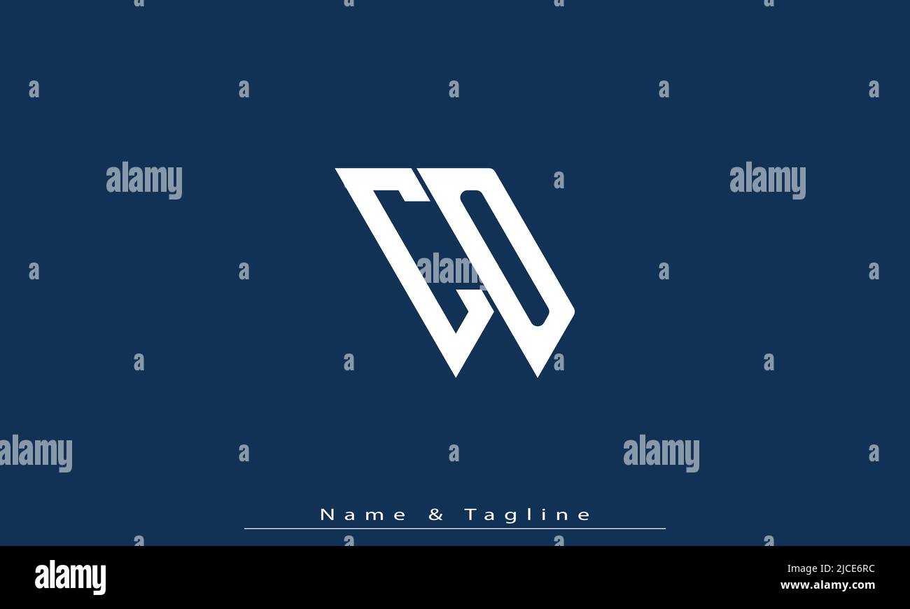Alphabet letters Initials Monogram logo CO , OC Stock Vector Image ...