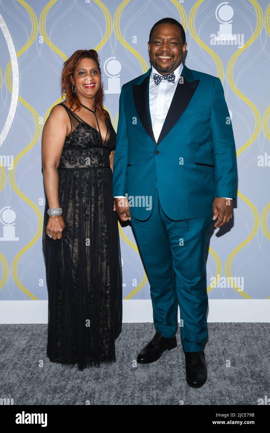 New York City, US, June 12, 2022. Guest and John-Andrew Morrison ...