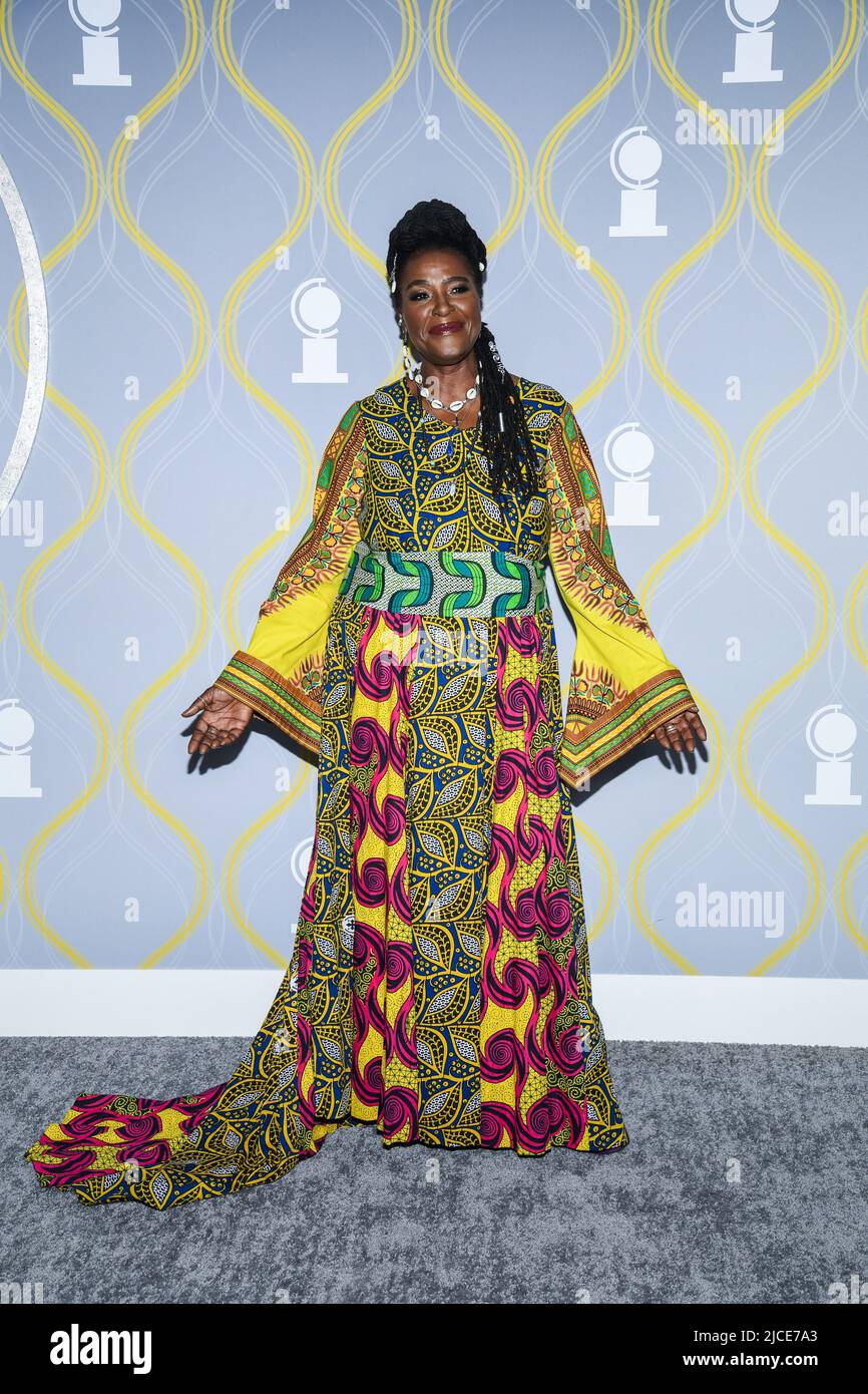 New York City, US, June 12, 2022. Sharon D Clarke walking on the red ...