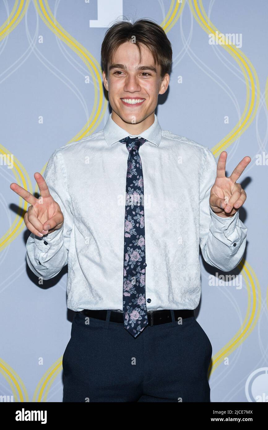 New York, USA. 12th June, 2022. Axel Webber walking on the red carpet at the 75th Annual Tony ...