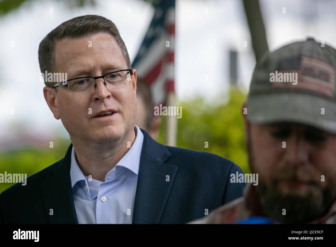 Former Washington state representative Matt Shea, a prominent Christian ...
