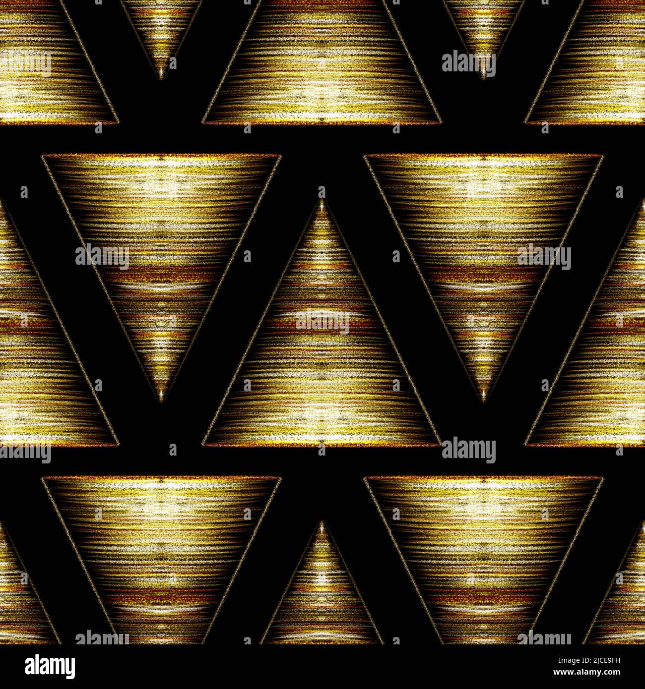 Seamless pattern with abstract triangular shapes on black background ...