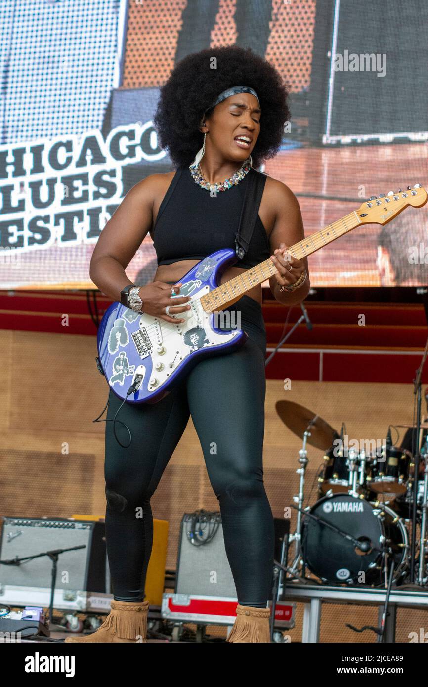 June 11, 2022, Chicago, IL, USA: Chicago Musician vocalist and song ...