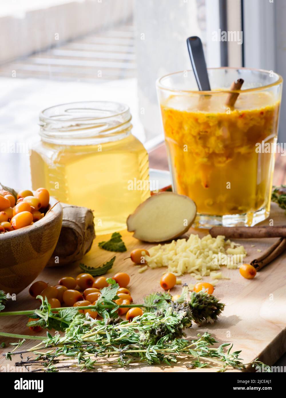 autumn cocktail recipe with sea berries and honey, which strengthens ...