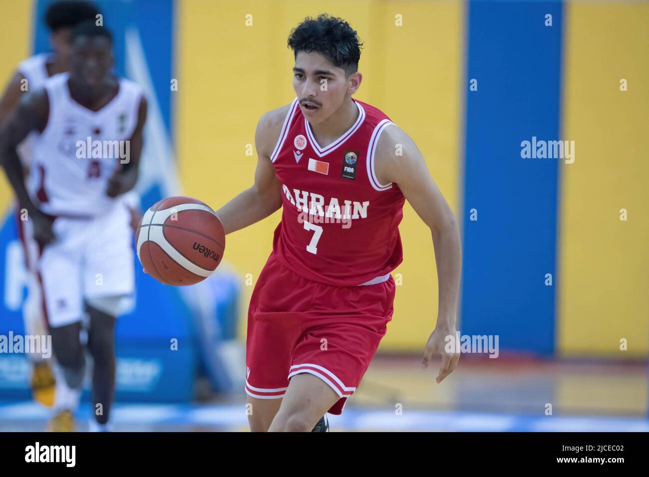 Hasan Ghareeb of Brunei Basketball team in action during the 2022 FIBA ...
