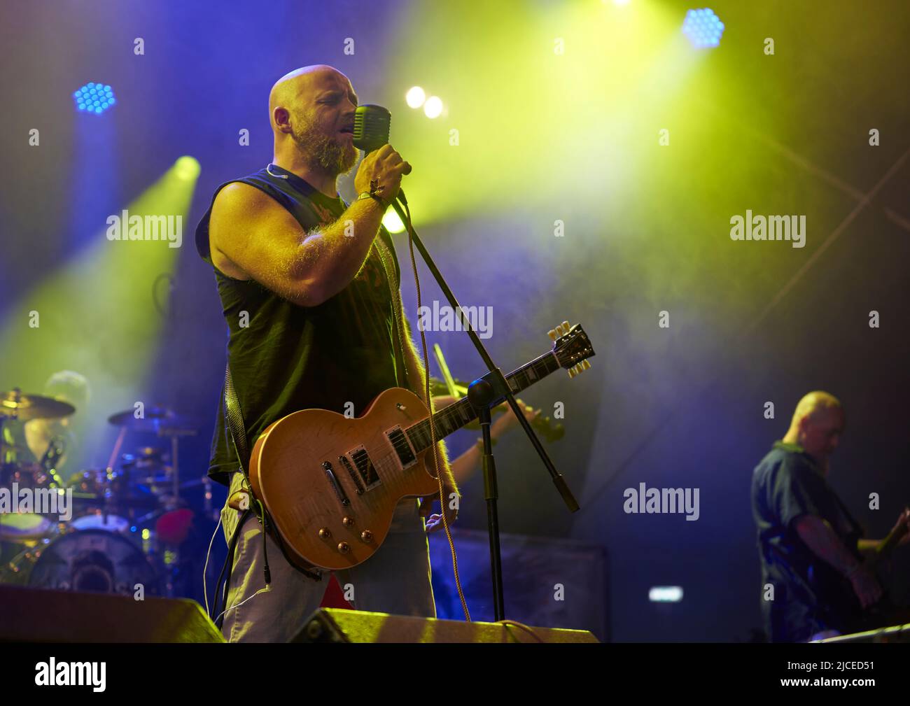 Resin performs at Bloodstock Open Air Festival, Catton Park, Derbyshire ...