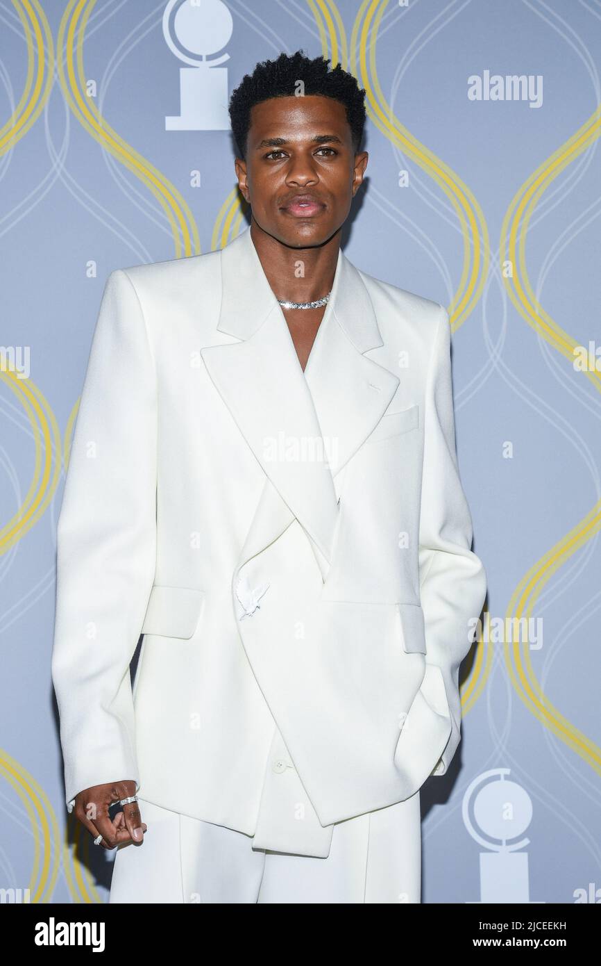 New York, USA. 12th June, 2022. Jeremy Pope walking on the red carpet ...