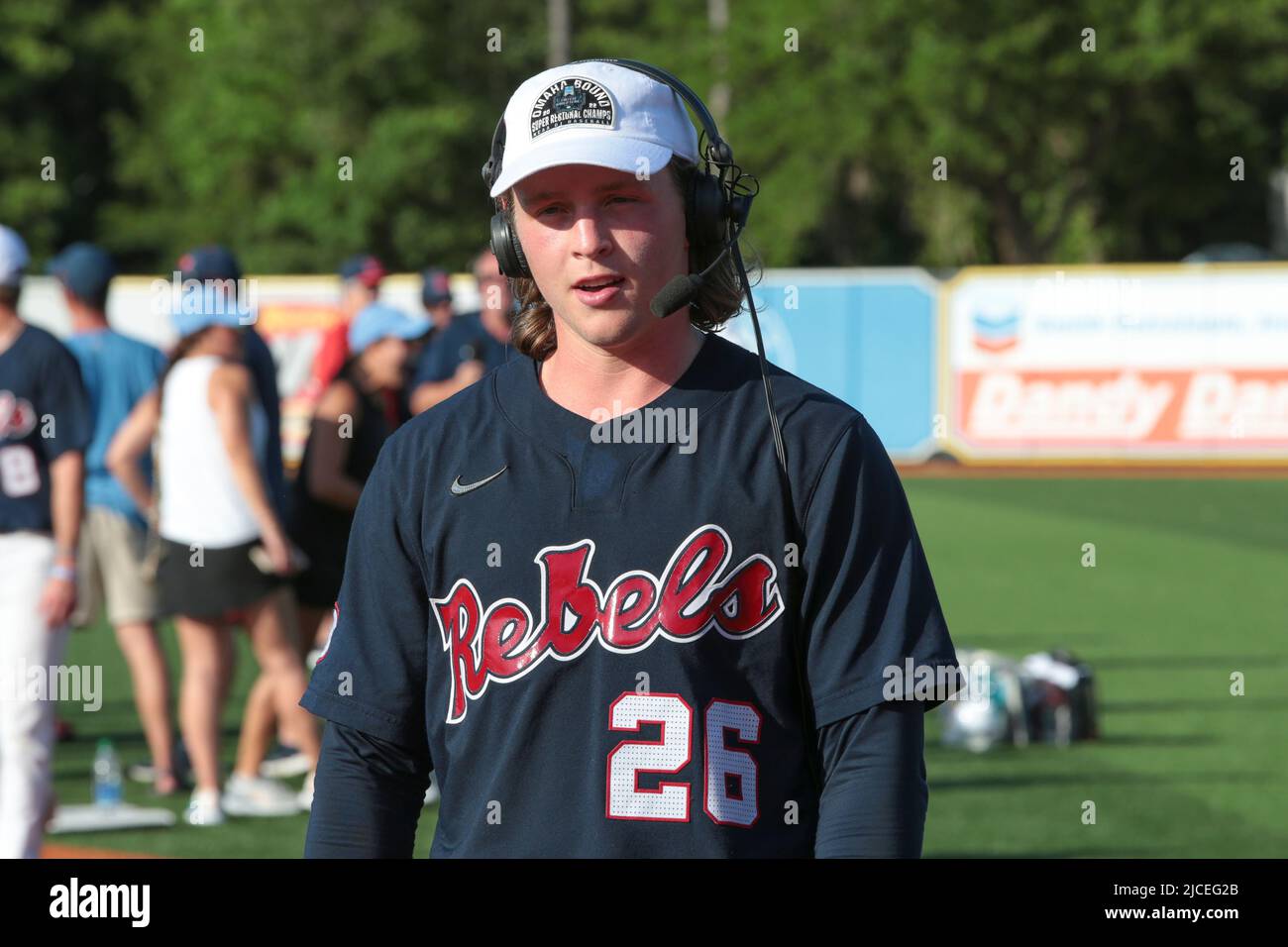 Hattiesburg, Mississippi. US, Jun 12, 2022: Ole Miss pitcher Hunter ...