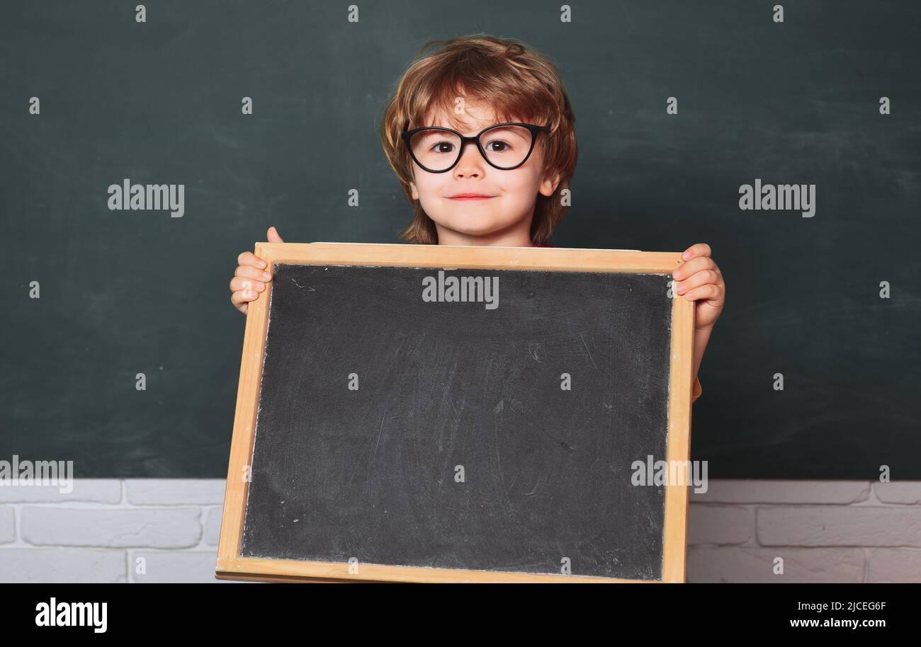Hard exam. Elementary school and education. Preschooler. Blackboard ...