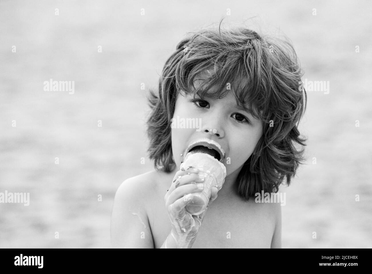 Ice creams Black and White Stock Photos & Images - Alamy