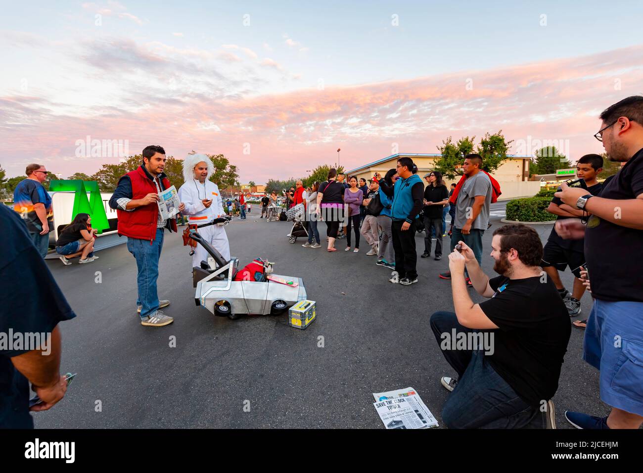 Los Angeles, OCT 25 2015 - Afternoon view of the Back to Future ...