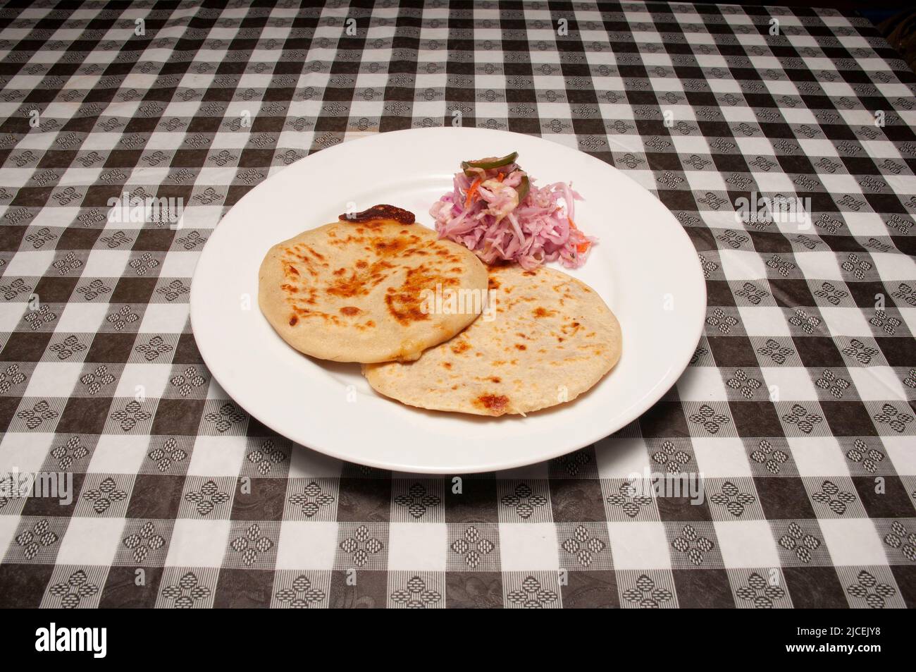 Delicious Mexican cuisine known as the pupusa Stock Photo - Alamy