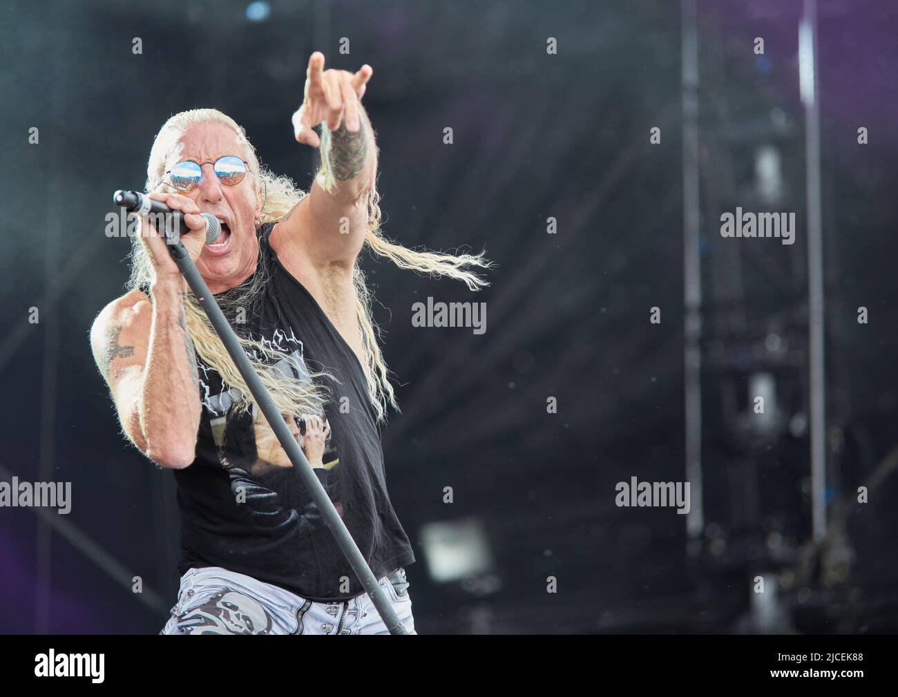 Dee Snider's Band performs at Bloodstock Open Air Festival, Catton Park ...