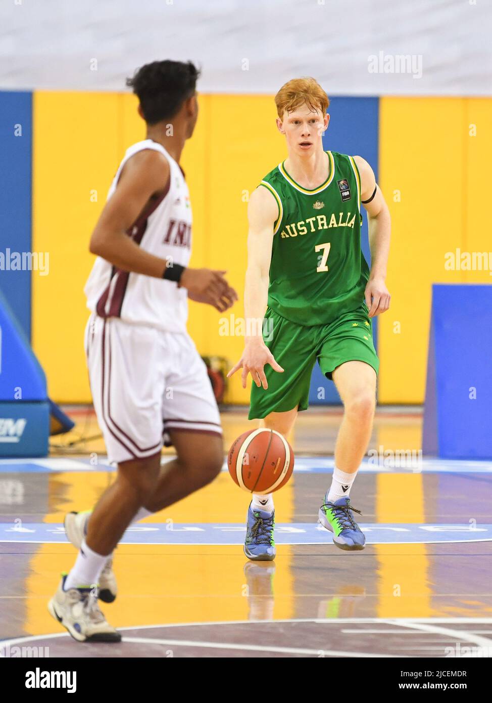 Doha, Qatar - 12 Jun 2022, Joshua Dent of Australia Basketball team ...