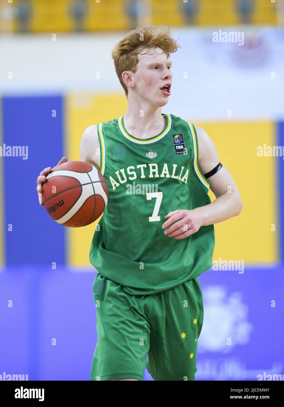 Doha, Qatar. 12th June, 2022. Joshua Dent of Australia Basketball team ...