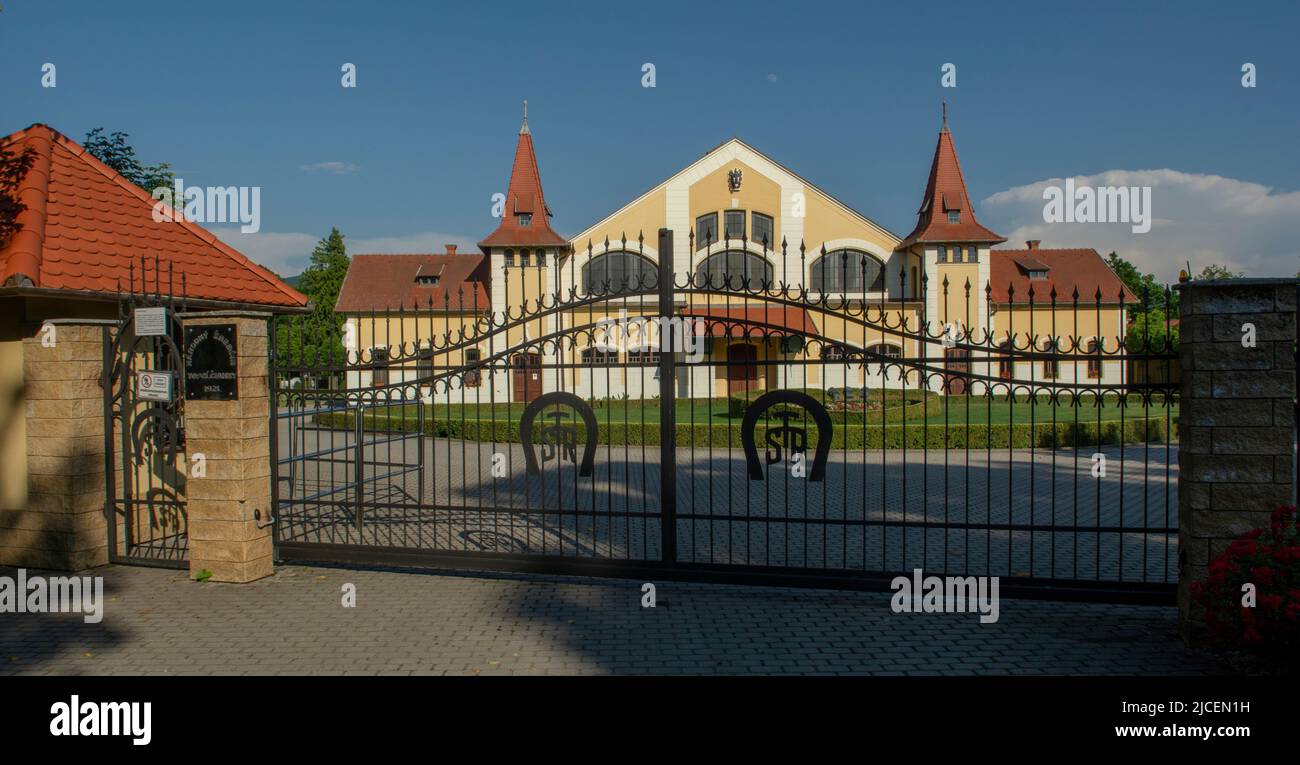 The National Stud Farm in Topolcianky. Slovakia. The centre is known as ...