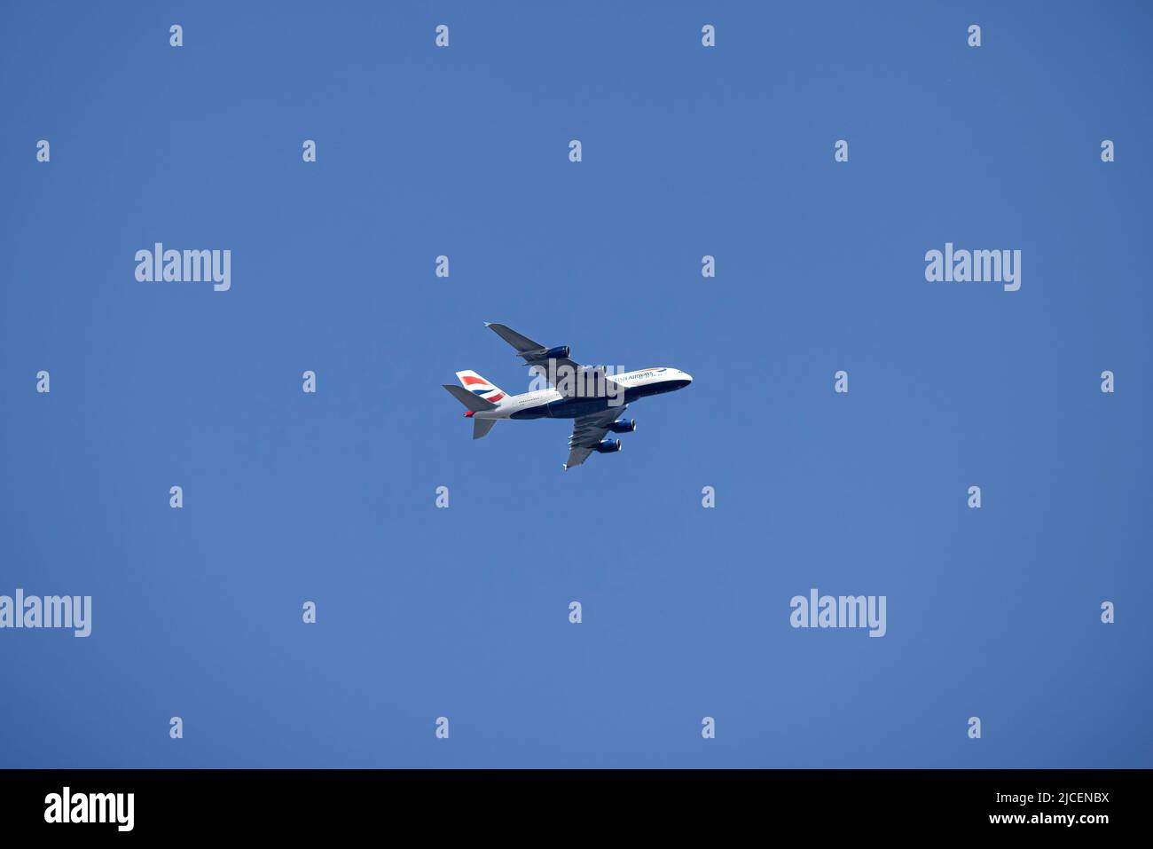London, UK. 12th June, 2022. An airplane from British Airway is seen ...