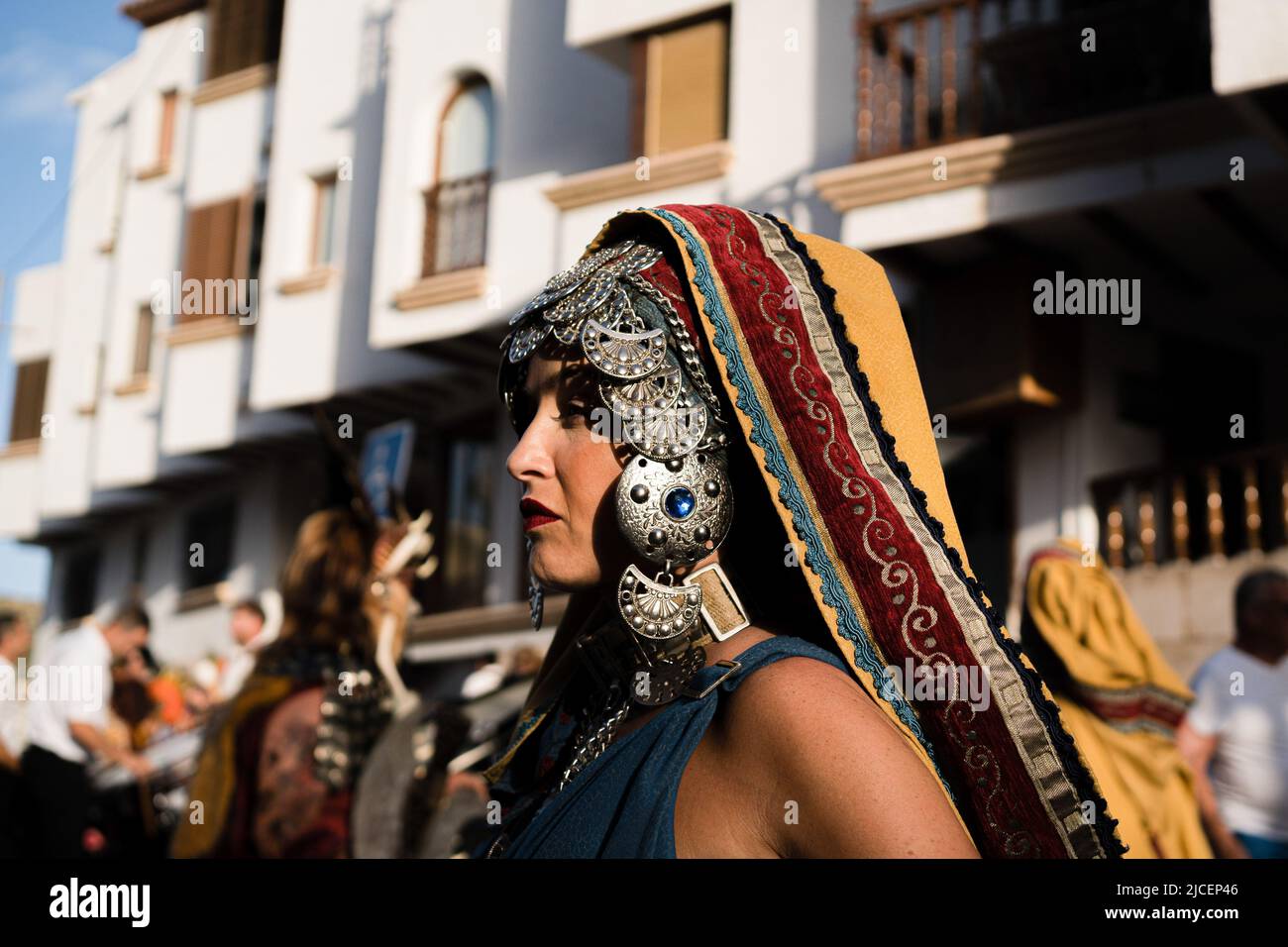 Teulada Moraira, Spain. 12th June, 2022. Spanish woman prepares for the ...