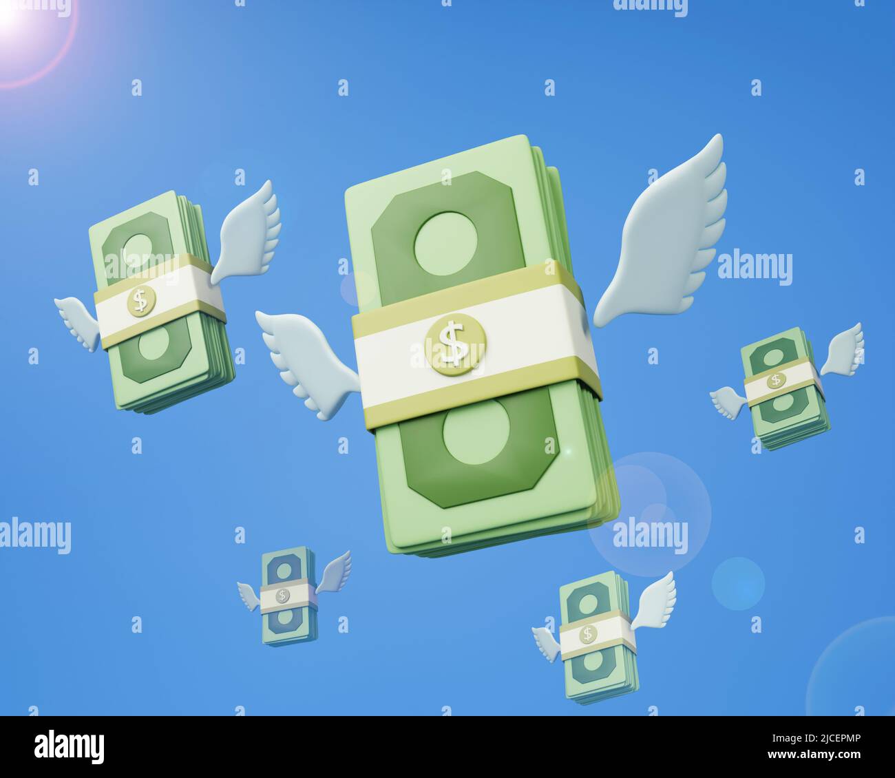 Money flow 3d paper icon hi-res stock photography and images - Alamy
