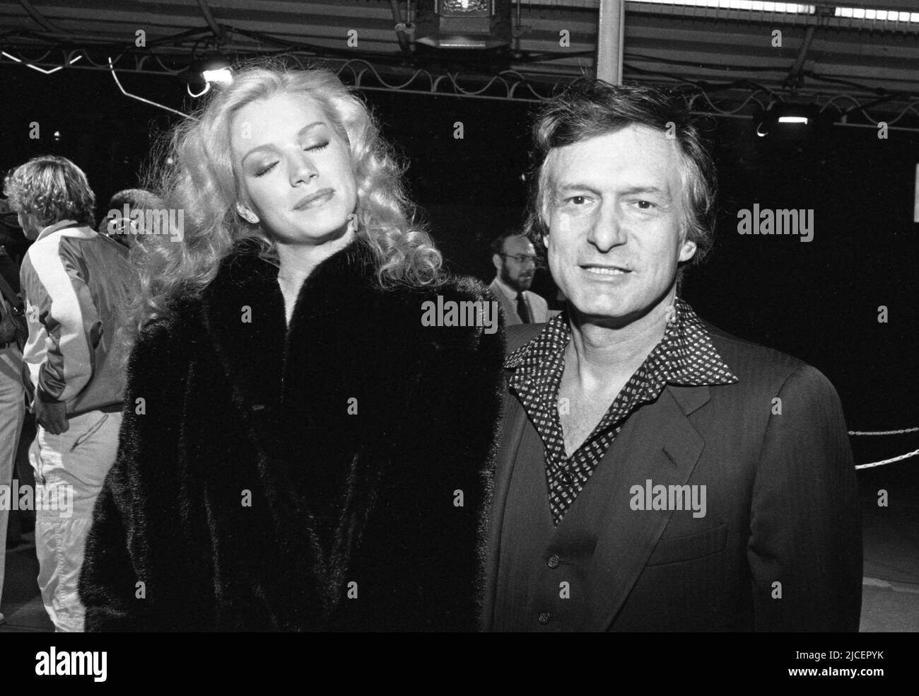 Shannon Tweed and Hugh Hefner April 18, 1982 Credit: Ralph Dominguez ...