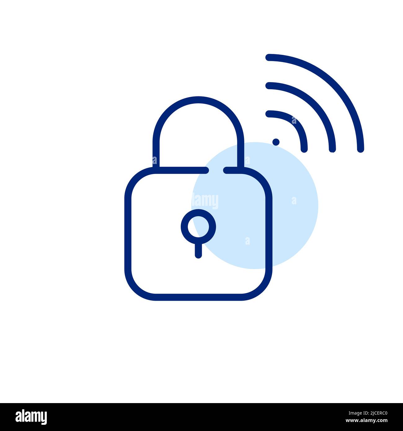 Smart lock icon. Pixel perfect, editable stroke line art Stock Vector ...