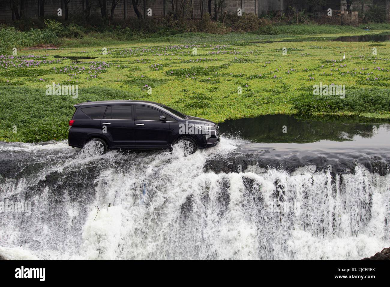 Water Crossing, Dangerous way Stock Photo - Alamy